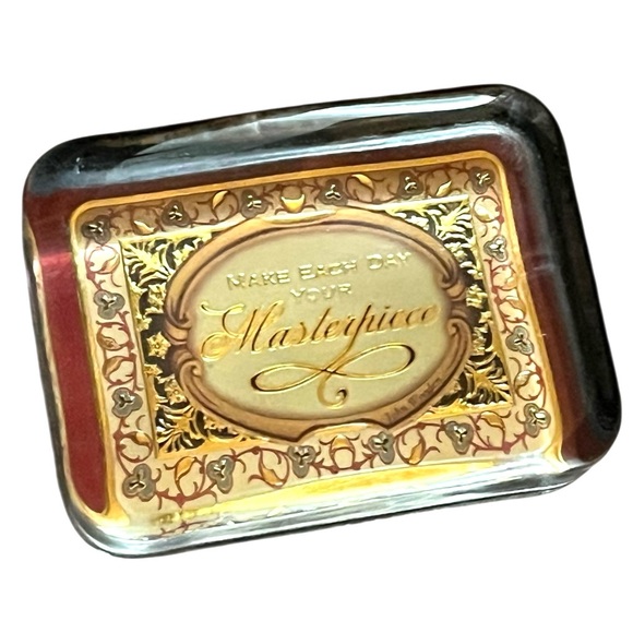 Office | Glass Rectangular Inspirational Paperweight Make Each Day Your ...